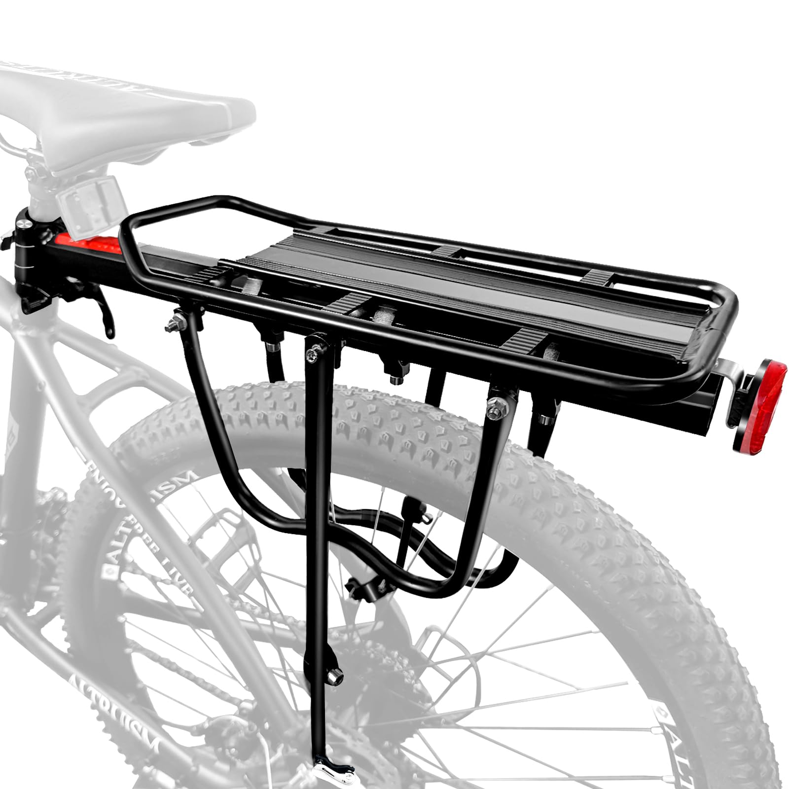 Versatile Rear Bike Rack -110 lbs Load Capacity Bike Cargo Racks- Quick ...
