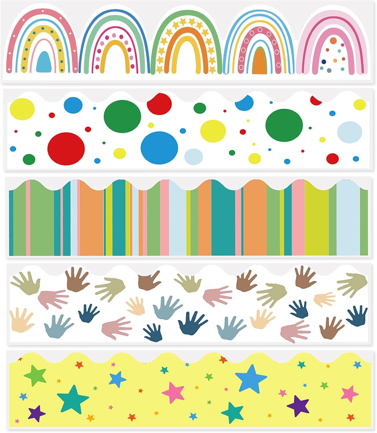 Amazon.com: Starboling Colored Wall Stickers, 90 Pieces 100 Feet ...