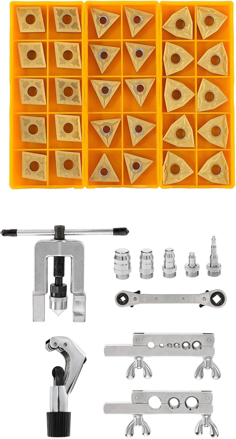 Amazon.com: BEAMNOVA 30pcs Metal Indexable Carbide Turning Insert ...