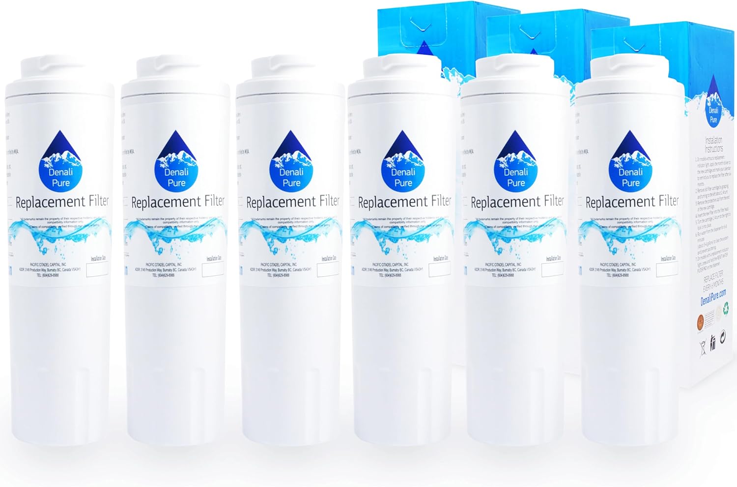 Amazon.com: 6-Pack Replacement for KitchenAid KFIS25XVMS9 Refrigerator ...