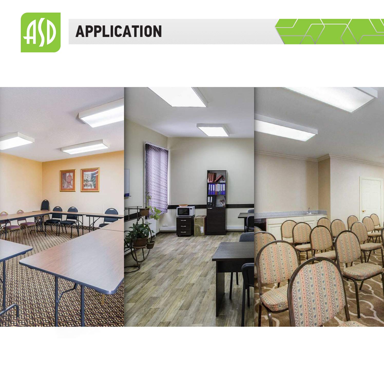 Snapklik.com : ASD 2x4 Surface Mount Frame For LED Flat Panel Light ...