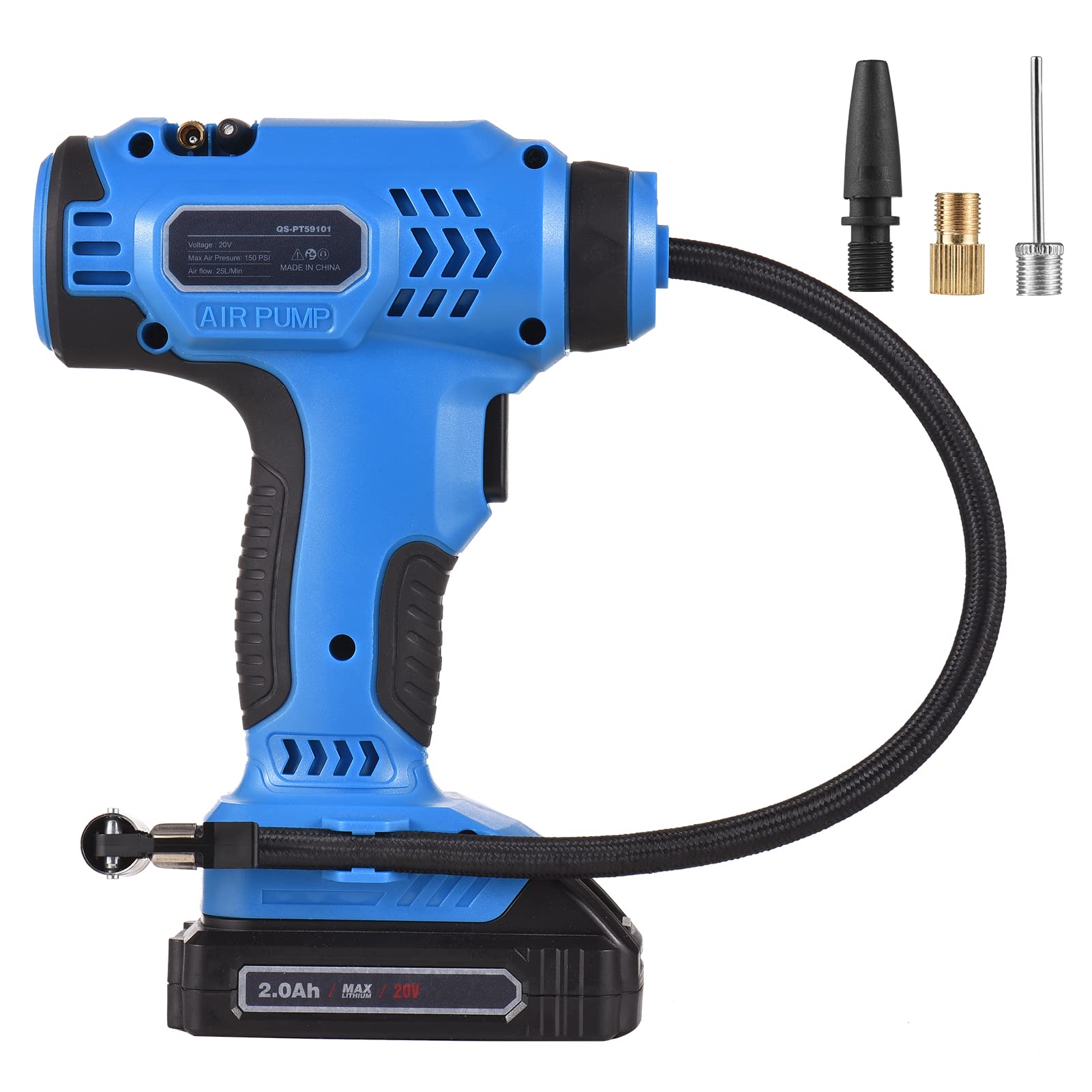 Buy Electric inflator,20V Coless Tire Inflator 150 PSI Portable L Air ...