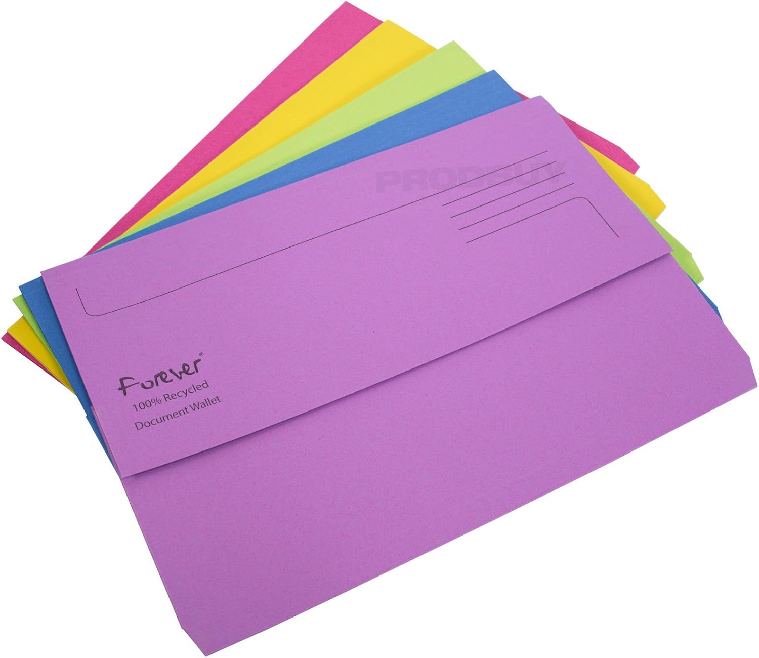 10 x Colour Foolscap Document Wallets 300gsm Thick Card Files A4 Paper ...