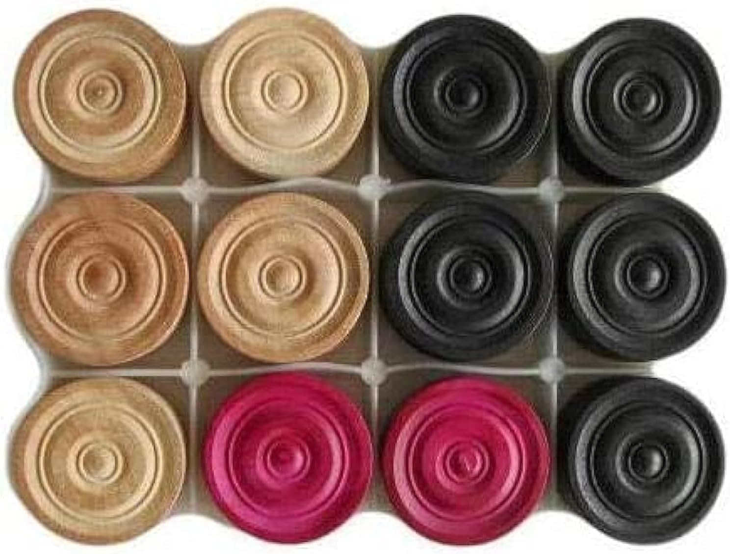 Carrom board coins best quality with best quality striker 11Pcs white ...