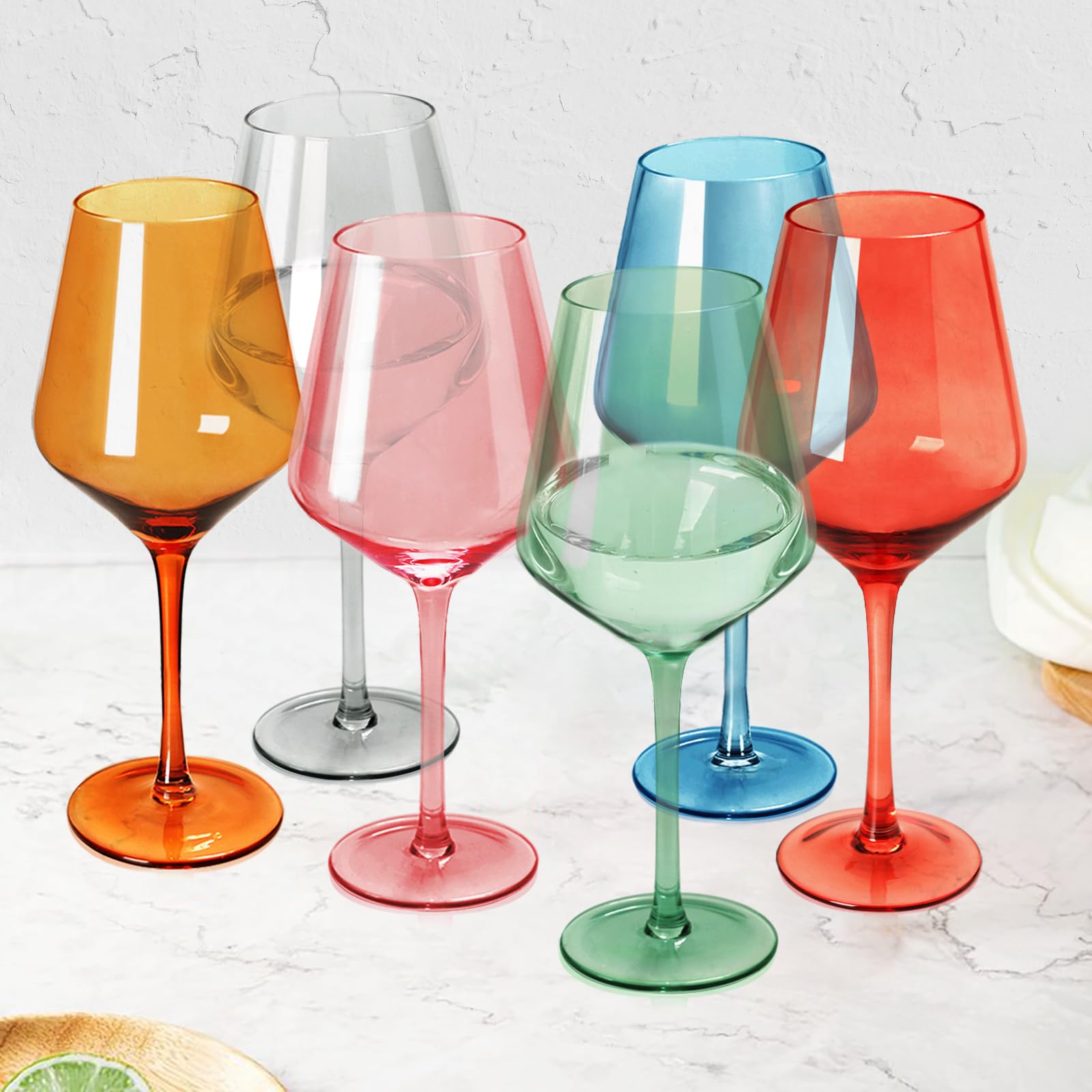 Copas De Vino Con Colores Copa De Vino Tinto Vintage Duradera De
