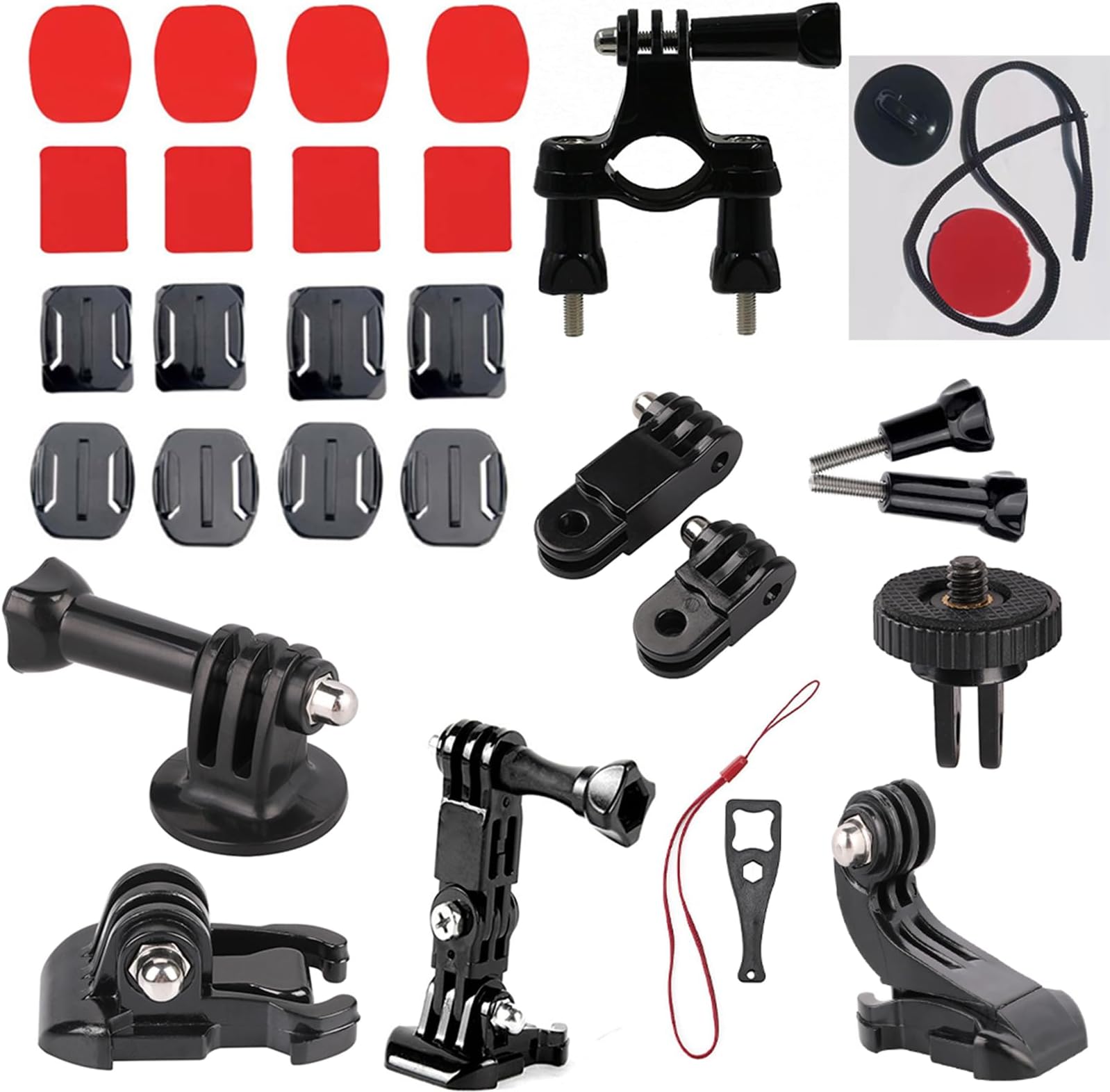 QKOO Motorcycle Helmet Chin Mount Kit for GoPro Hero 13, 12, 11, 10, 9 ...