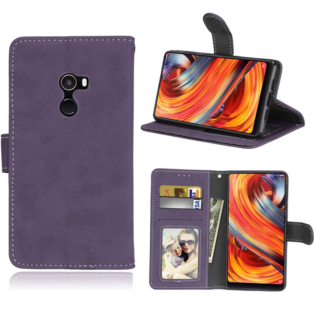 Xiaomi Mi Mix 2 Case, Smarit Cover Replacement Premium PU Leather Card ...