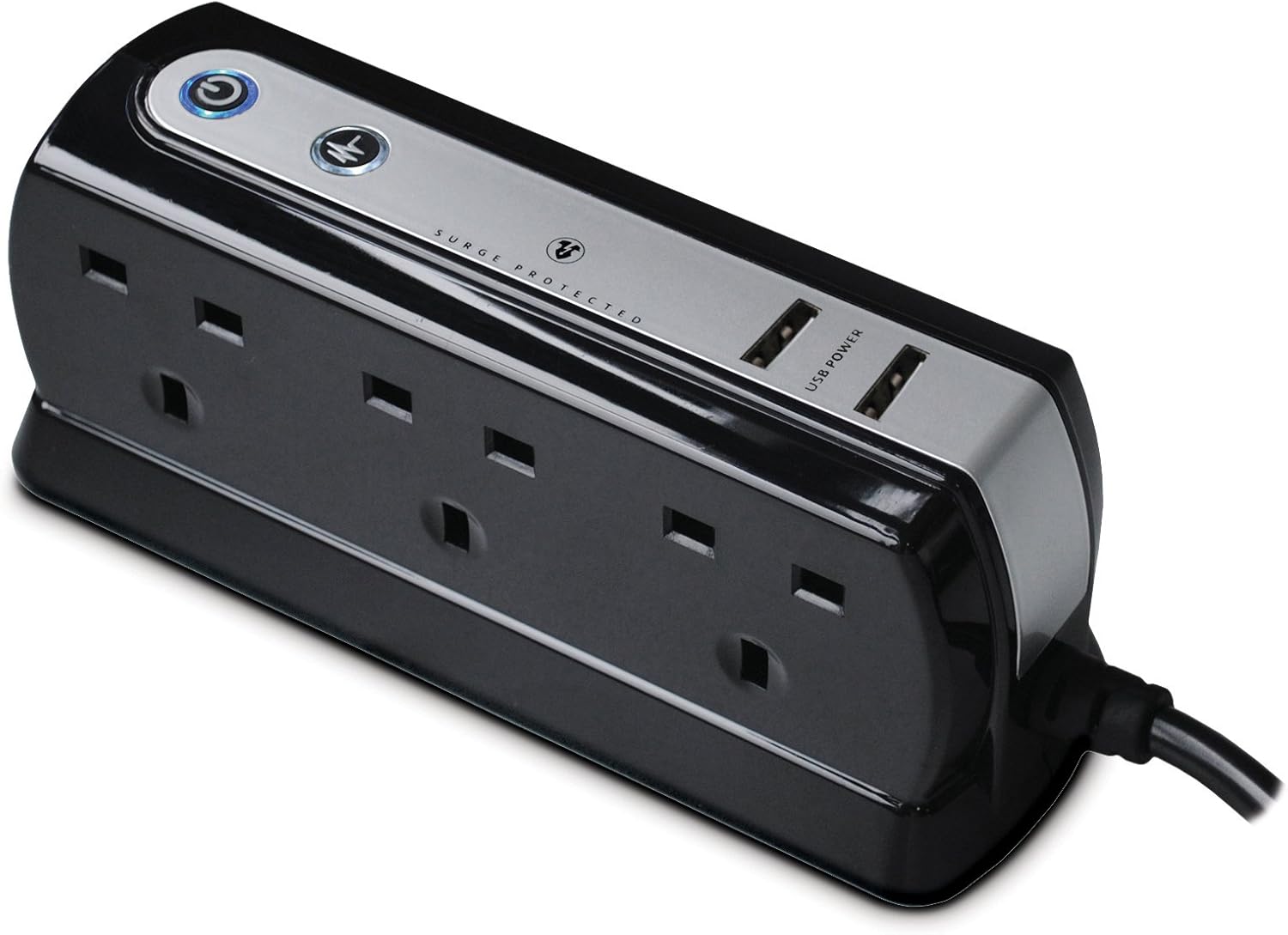 Masterplug SRGDU62PB-MP Surge Protected Extension Lead Power Block with ...