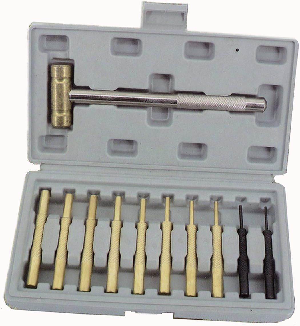Amazon.com: JSP Brass Hammer & Punch Set of 11 6/18 : Tools & Home ...