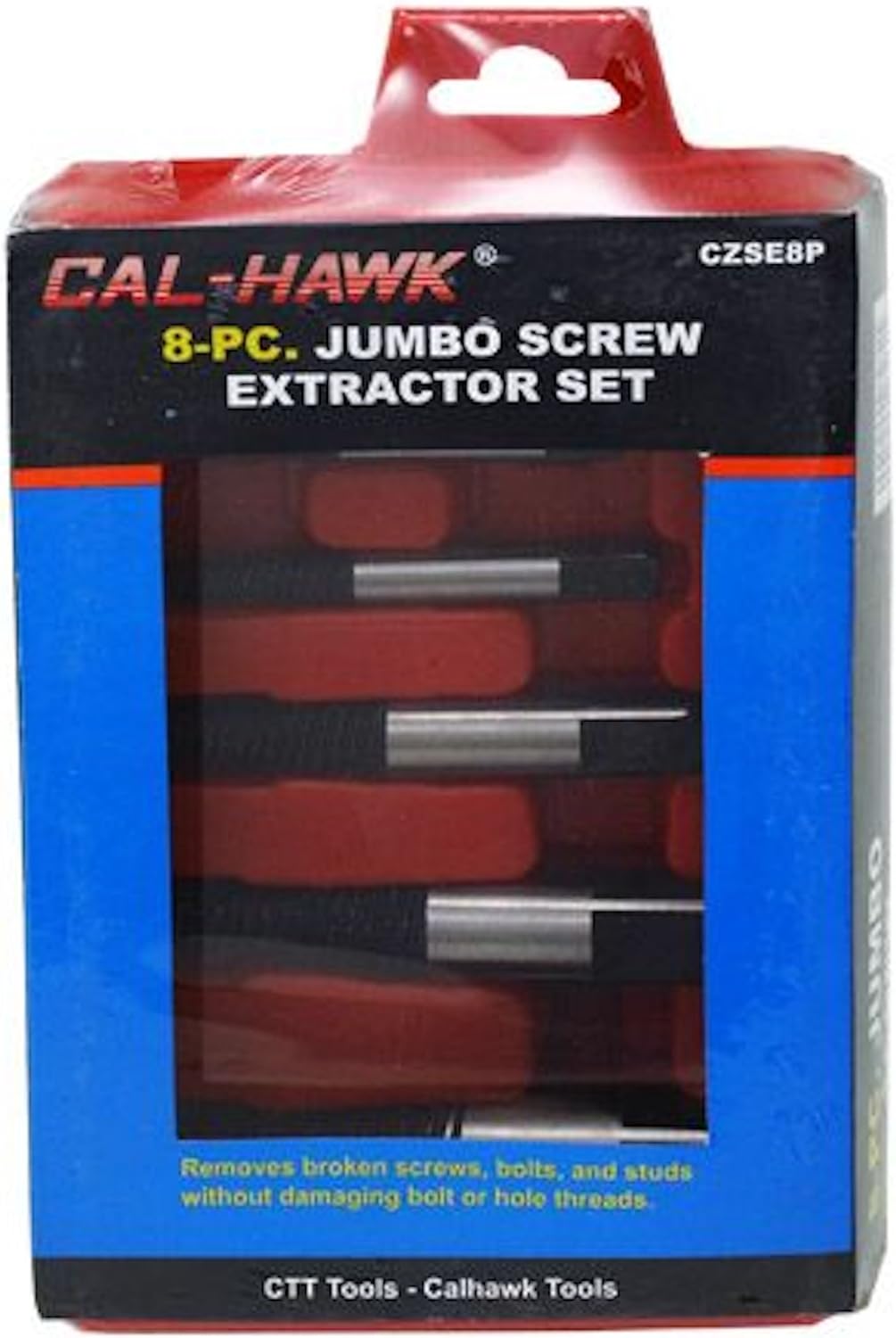 Cal Hawk Tools CZSE8P Jumbo Heavy-duty Screw Extractor - Amazon.com