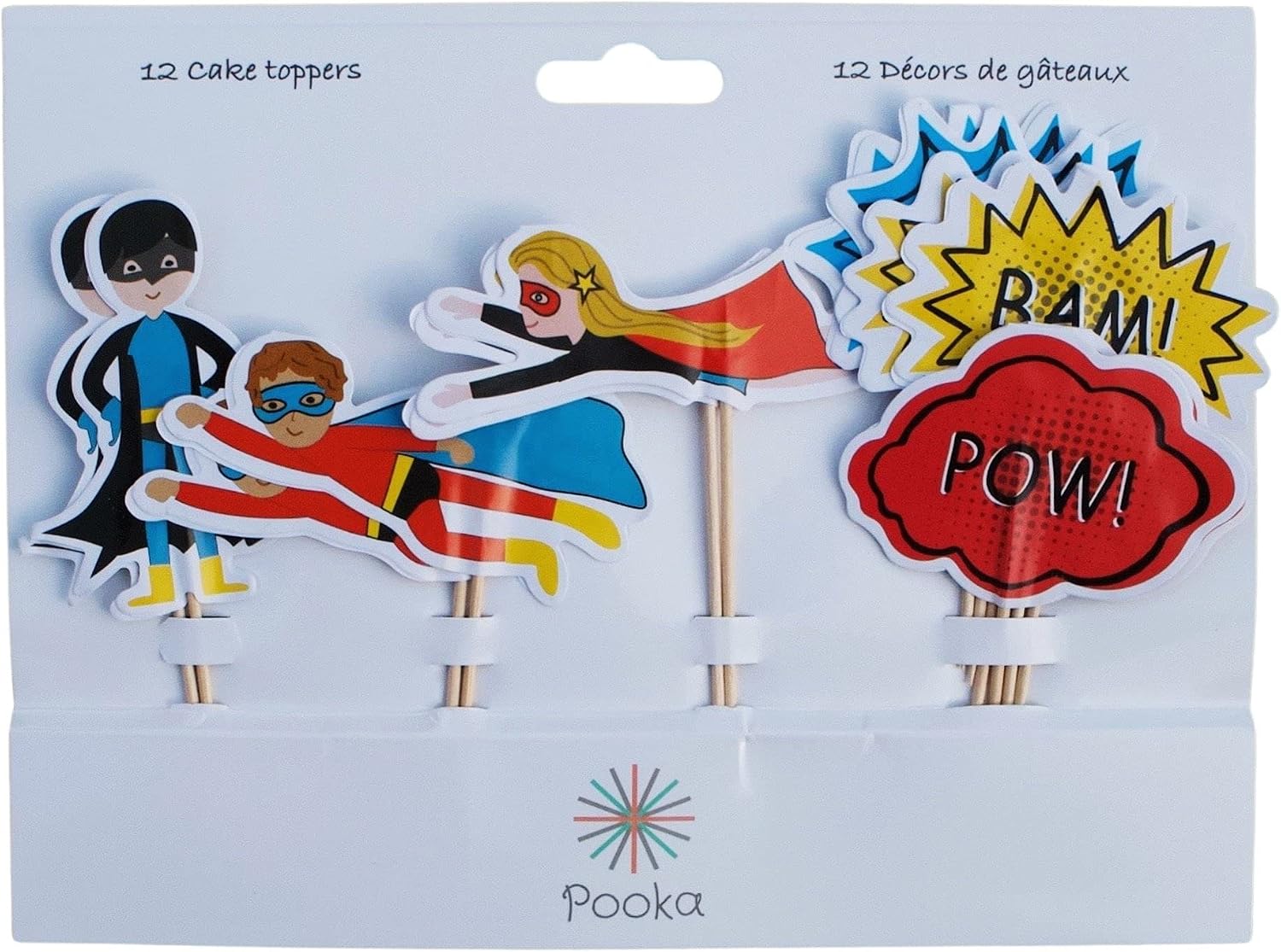 Superhero Toppers (Set of 12) | Superhero Cupcake Chile | Ubuy