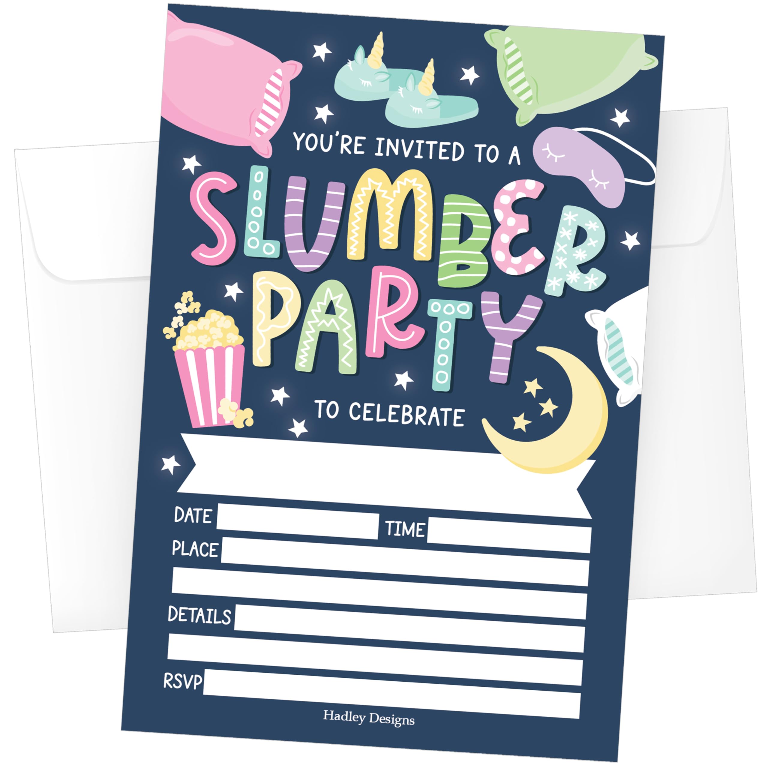 Slumber Party Invitations Sleepover At Home Party Invitations F 2