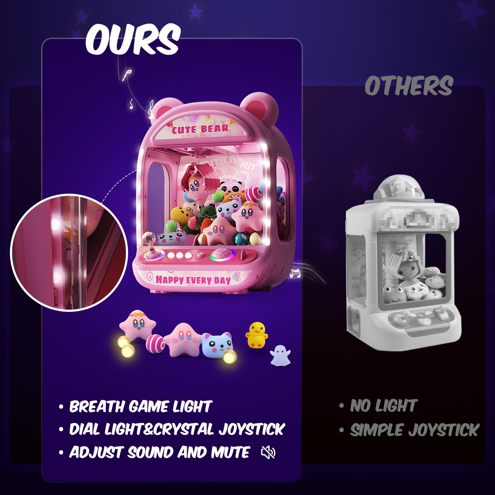 Snapklik.com : Skirfy Claw Machine For Kids,Unicorns Toys For Girls Age ...