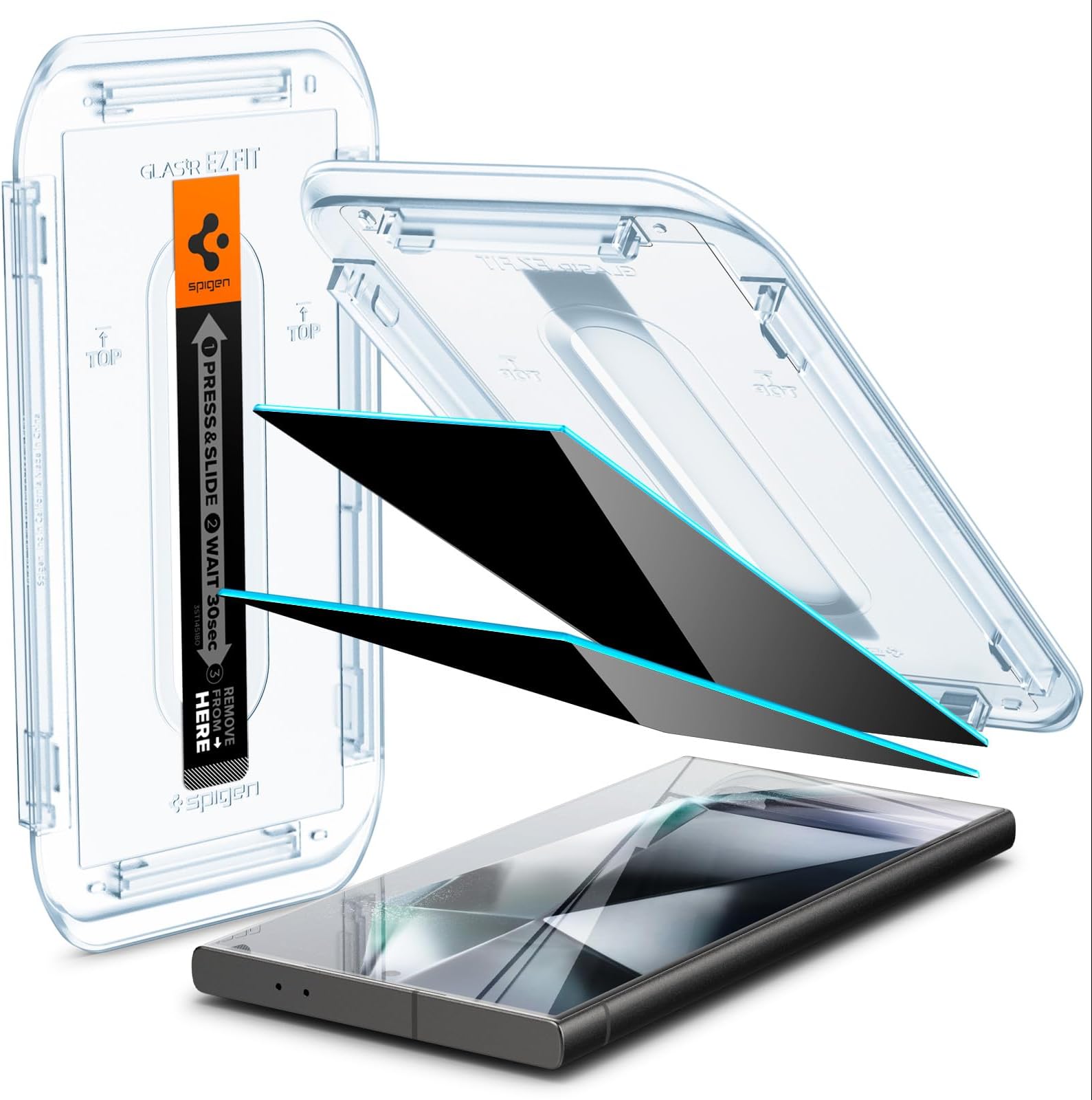 Spigen Tempered Glass Screen Protector [GlasTR EZ FIT - Privacy ...