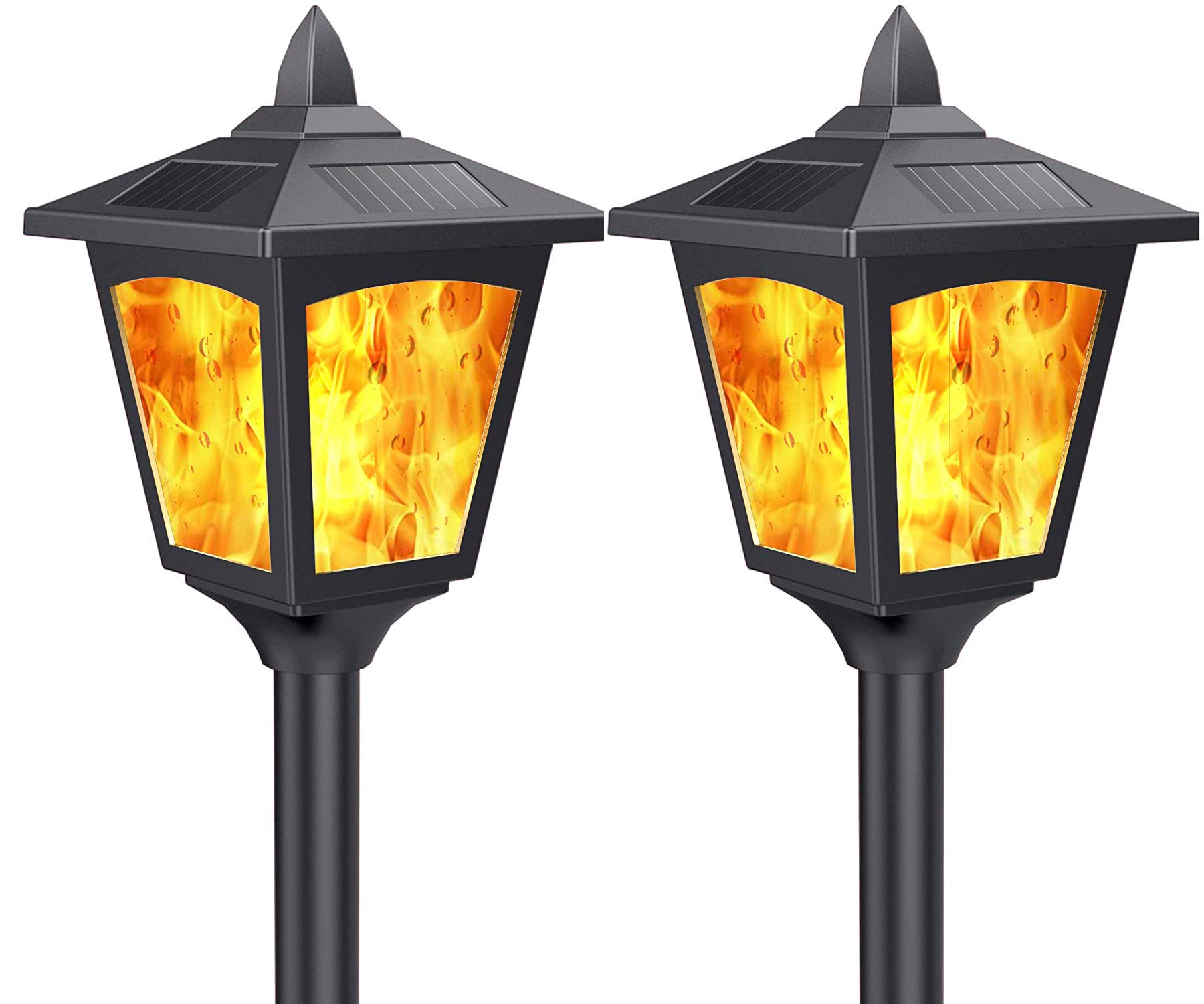 Buy Eycfo Solar Torch Lights Outdoor Decorative 43" Torches Flickering ...