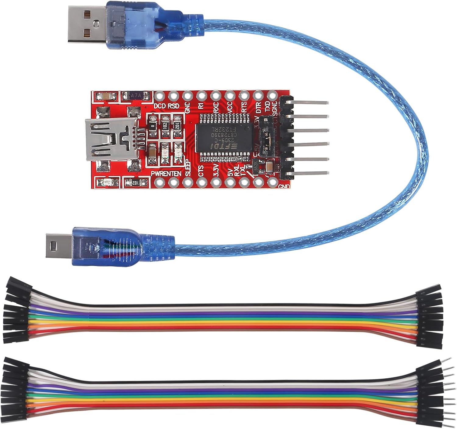 Amazon.com: ALAMSCN Mini USB to TTL Serial Converter Adapter and Mini ...