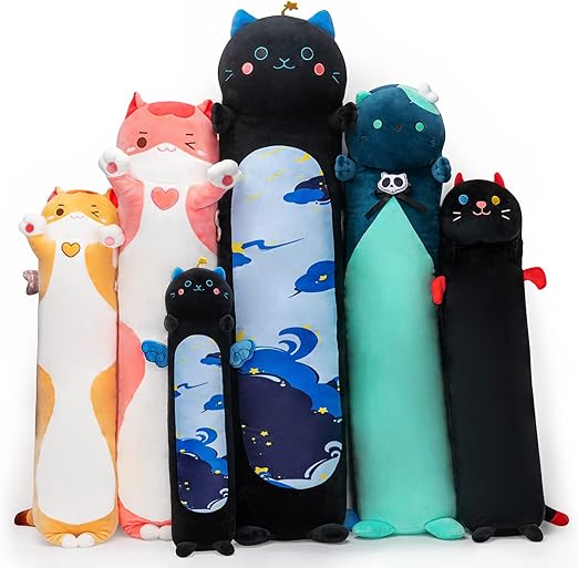 Amazon.com: Mewaii Artist-Designed Ultra Soft Long Cat Plush Body ...