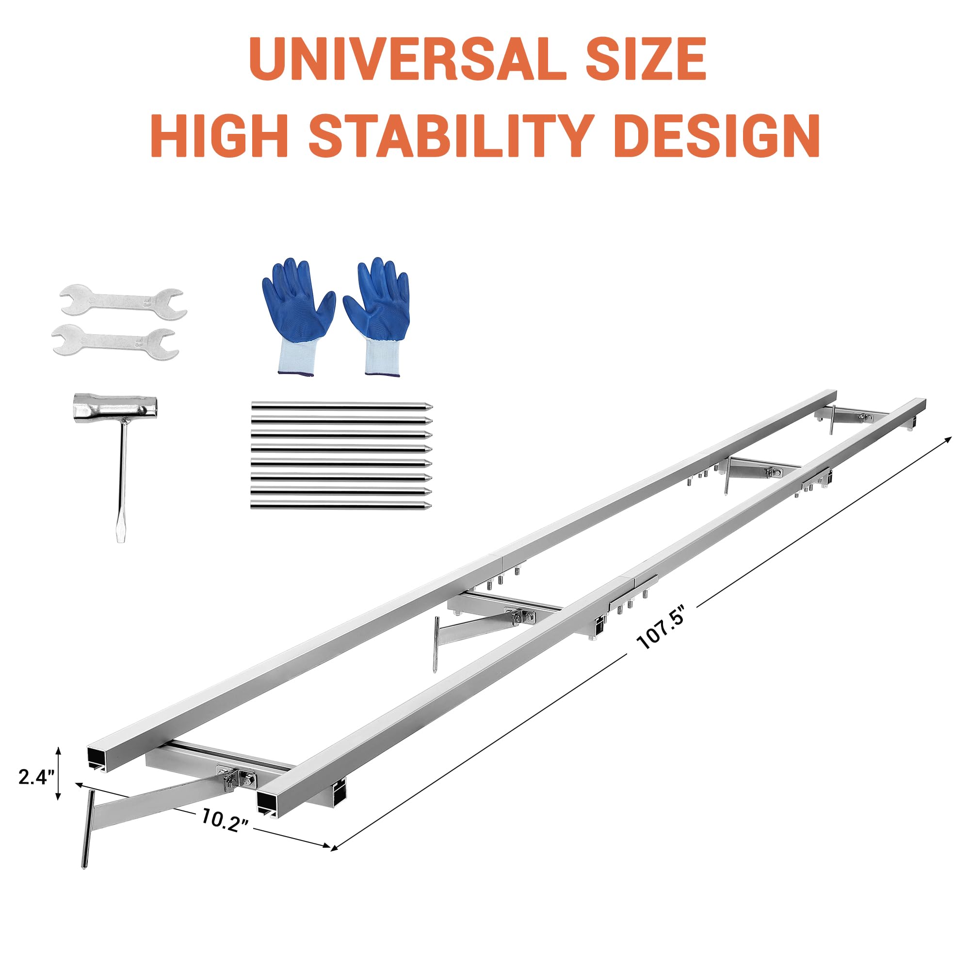 Snapklik.com : Hipicute 9 FT Rail Mill Guide System 4 Crossbar Kits Work