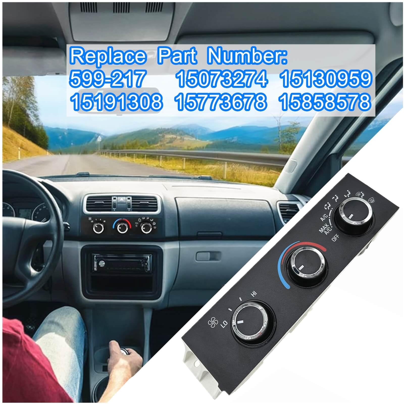 Switch Heater 599-217 Front A/C Heater Climate Control Module, Air ...