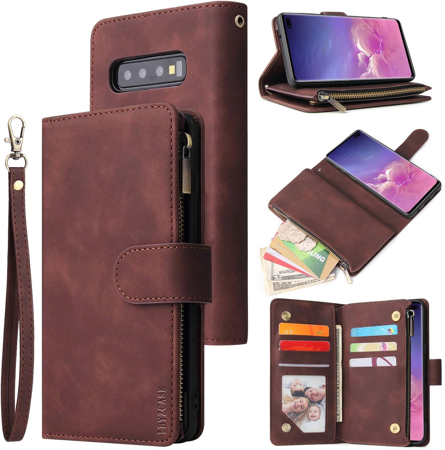 Amazon.com: NJJEX Wallet Case for Galaxy S10E, for Galaxy S10E 5.8 ...