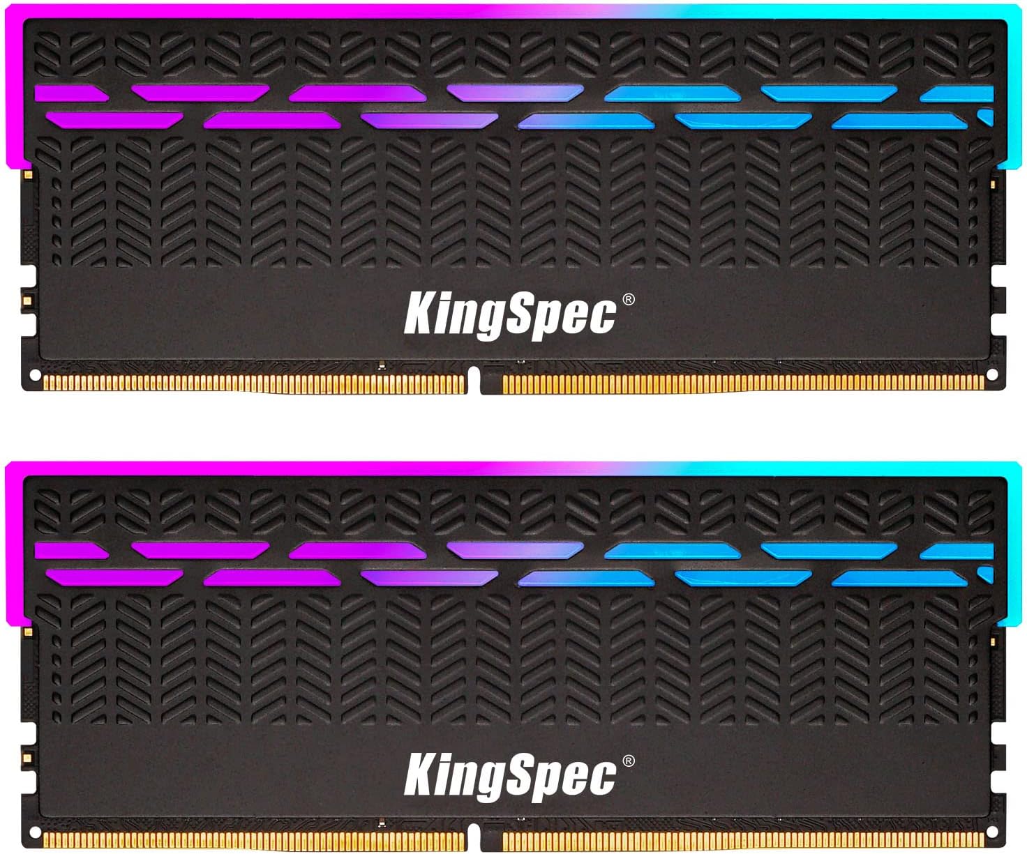 KingSpec 32GB(2x16GB) 3600MHz DDR4 Ram with RGB Heatsink, 1.35V 288-Pin ...