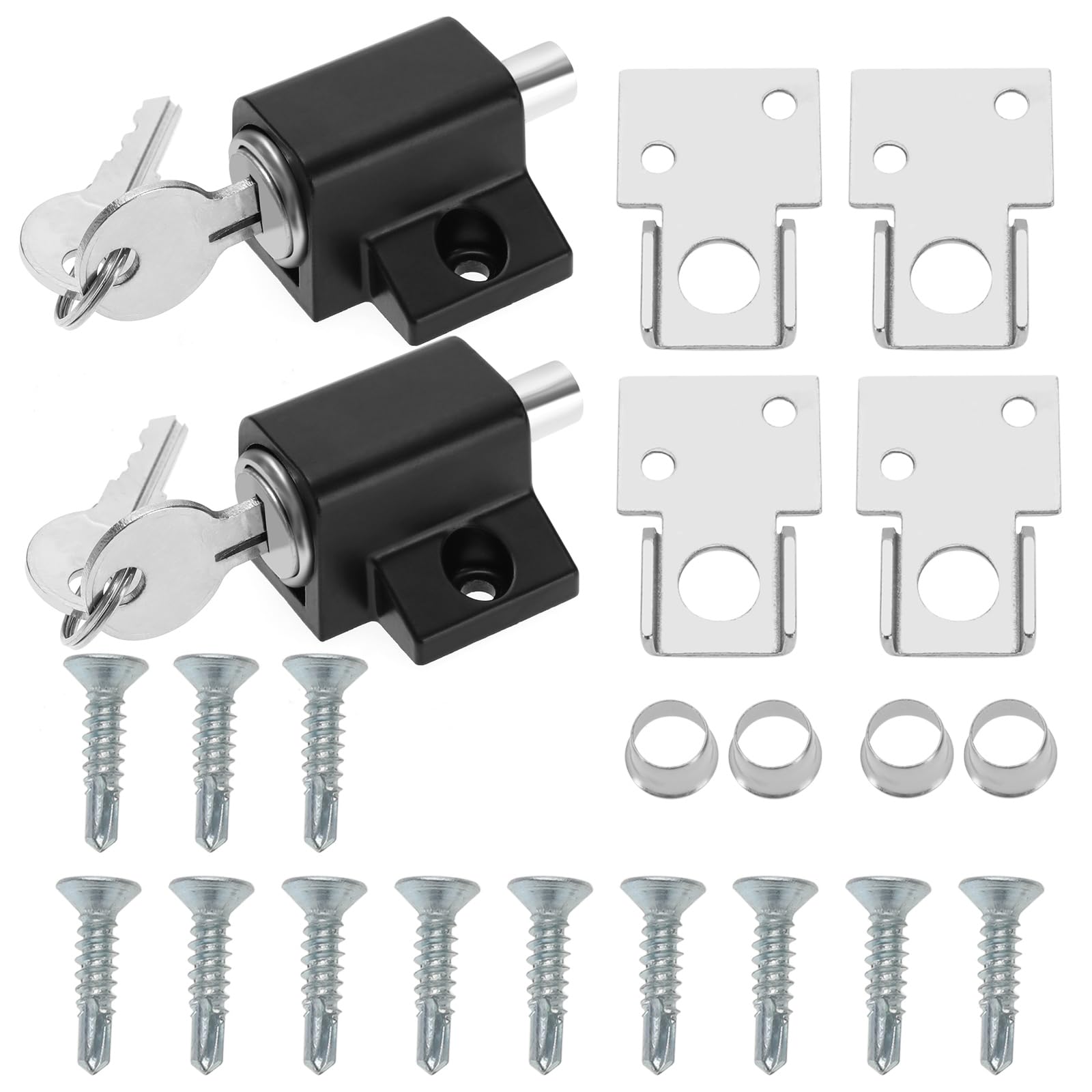 SG Store 2pcs Sliding Door Window Lock Sliding Patio Lock Window Door ...