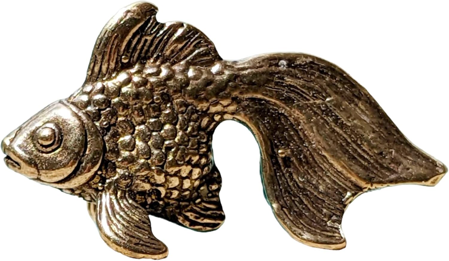 Amazon.com: Goldfish Figurine Free Standing Pocket Feng Shui Lucky Fish ...