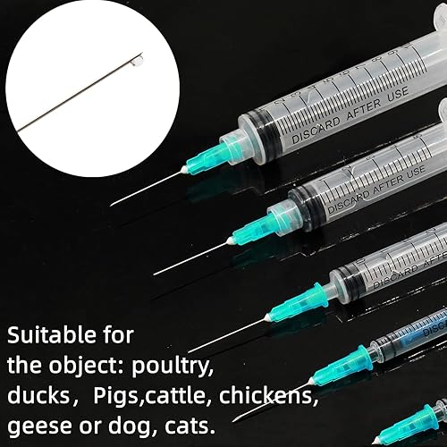 Snapklik.com : 100 Pack 21Ga 1 Inch Sterile Disposable Injection Needle