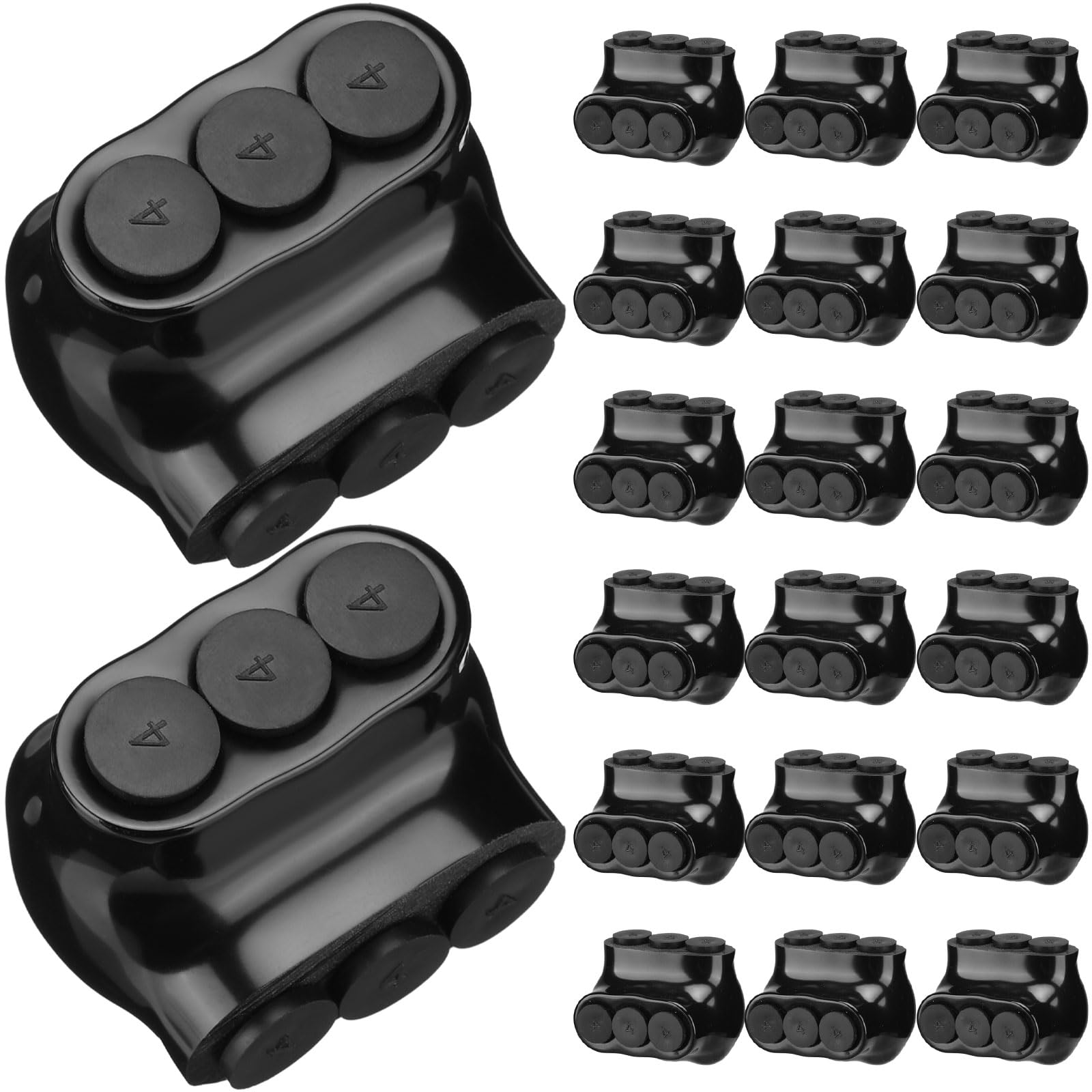 Snapklik.com : Kanayu 20 Pcs Black Insulated Multi Cable Connector, 3 ...