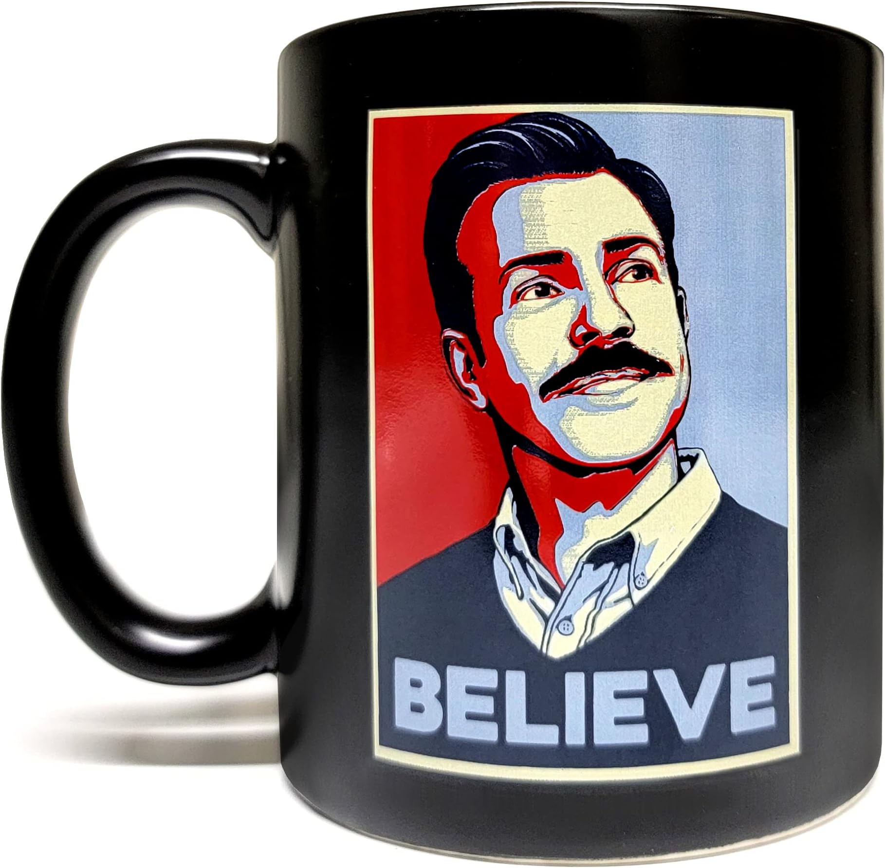 Amazon.com | Silver Buffalo Ted Lasso Believe Pint Glass | Traditional ...