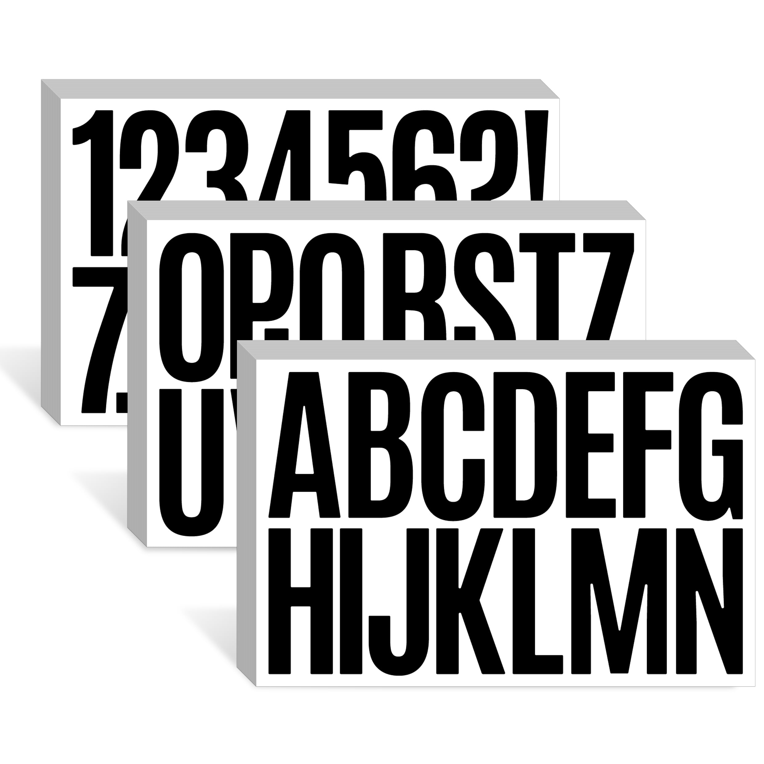 Amazon.com: 96 PCS 3-inch Vinyl Alphanumeric Stickers Self-adhesive ...