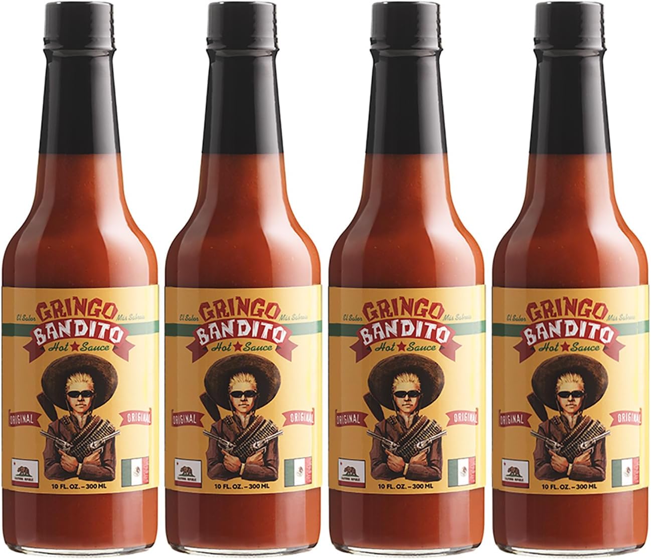 Amazon.com : Gringo Bandito Hot Sauce, Original Red, 10 Ounce (Pack of ...