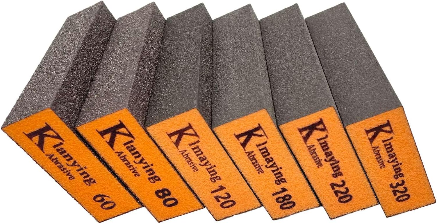 Amazon.com: Liyafy Sponge Emery Cloth Sandpaper Blocks Buffing Diamond ...