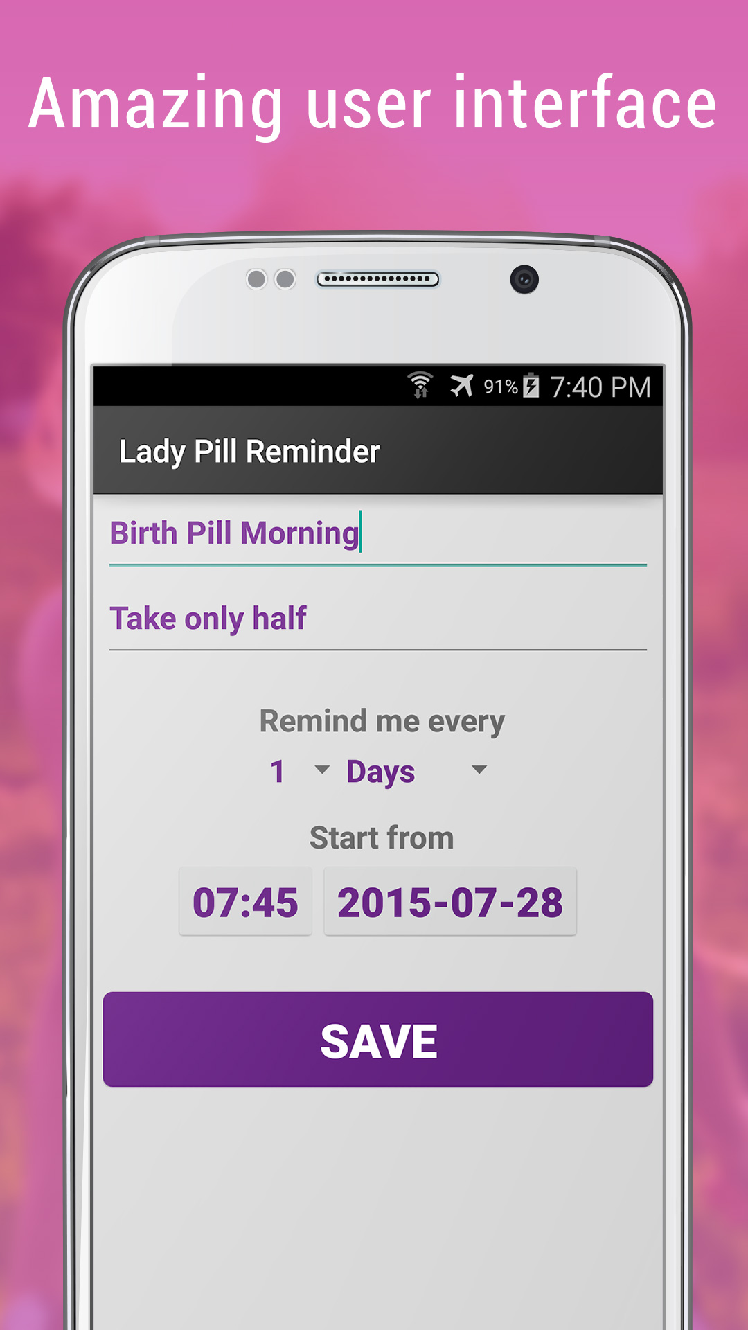 Lady & Birth Pill Reminder - App on Amazon Appstore