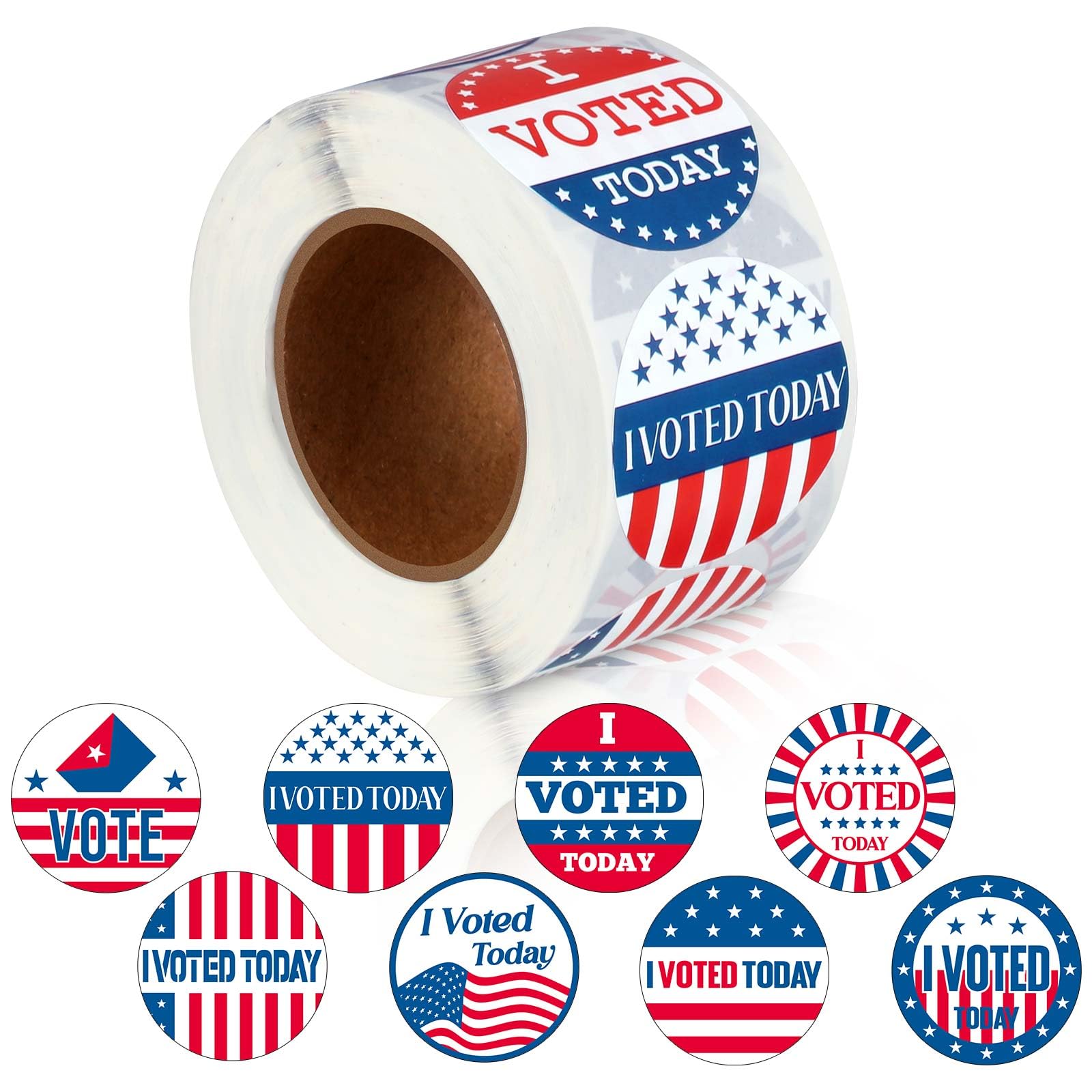 Amazon.com: 500 Pcs I Voted Today Stickers Round Self Adhesive Labels ...