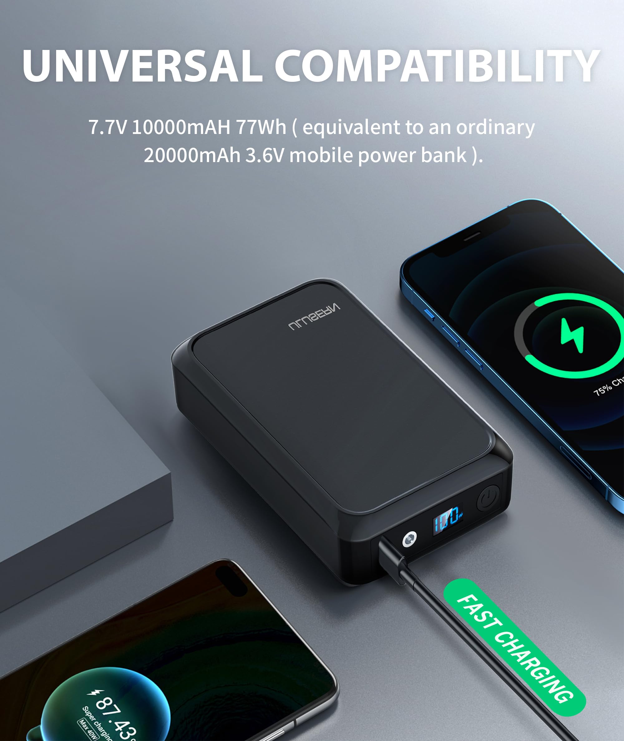 Snapklik.com : Rechargeable Battery/Power Bank 12v Long-Lasting