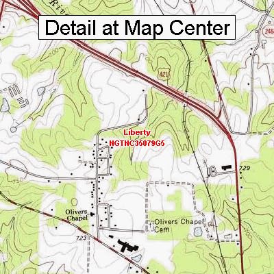 Amazon.com : USGS Topographic Quadrangle Map - Liberty, North Carolina ...