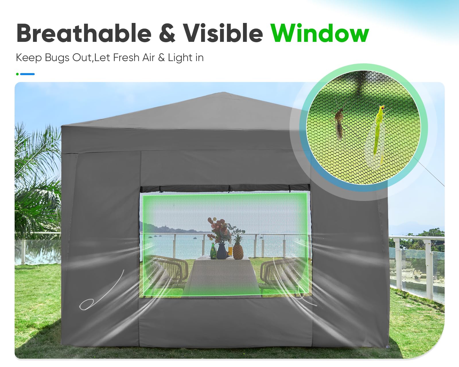 Snapklik.com : Quictent Privacy 8x8 Pop Up Canopy Tent
