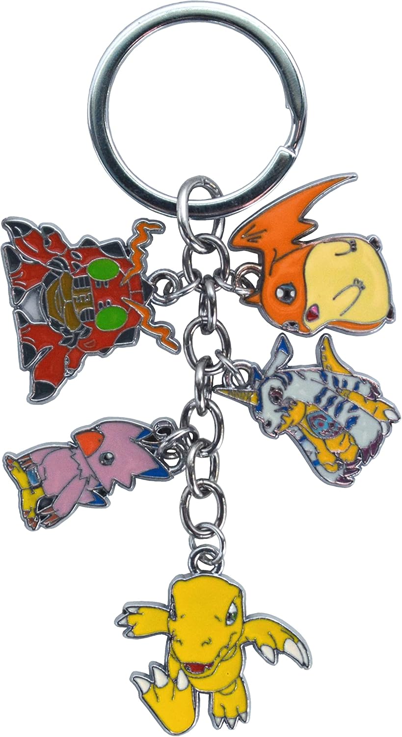 Amasukami Anime character Tentomon keyring Patamon keyring Piyomon ...