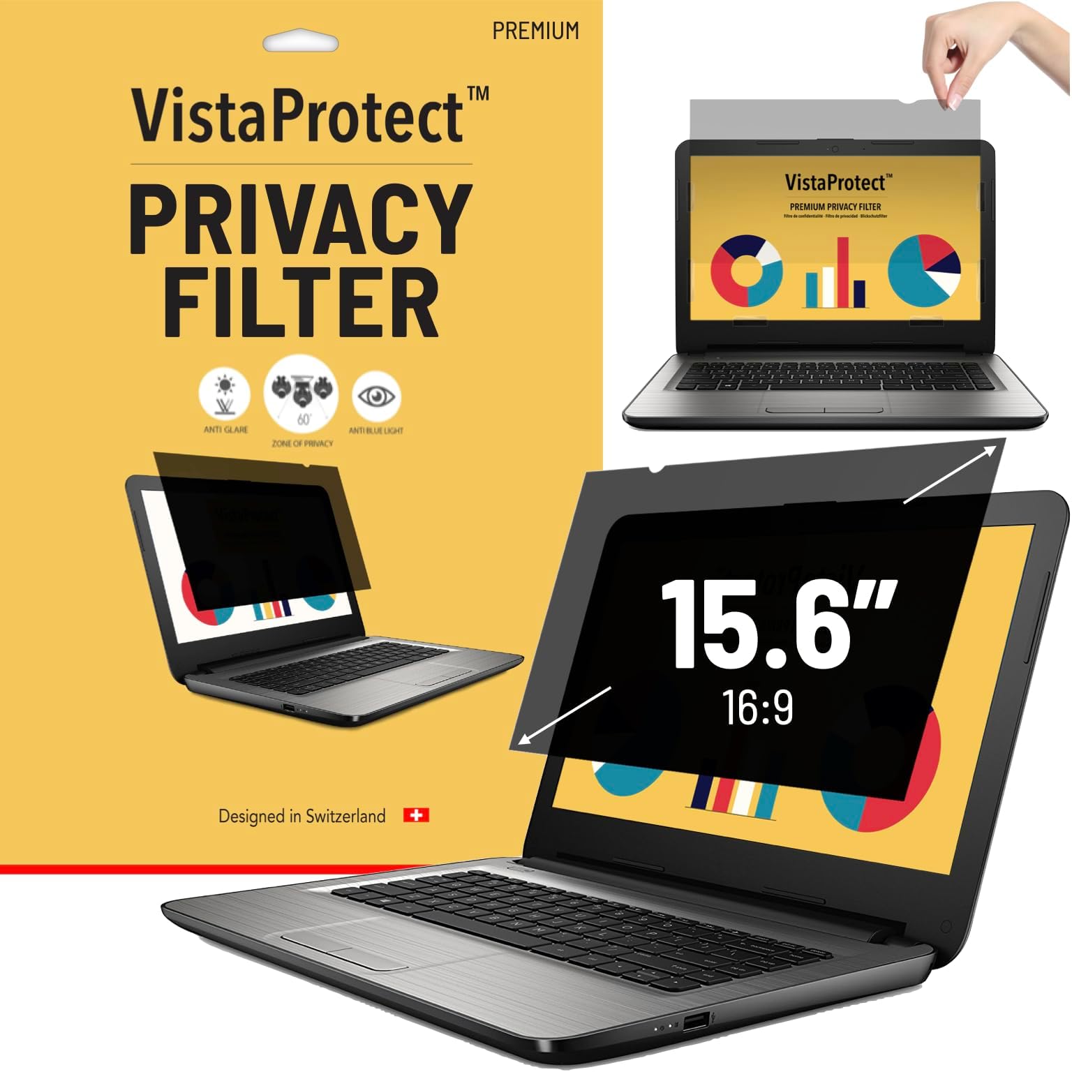 VistaProtect - Premium Privacy Filter & Anti Blue Light Screen ...