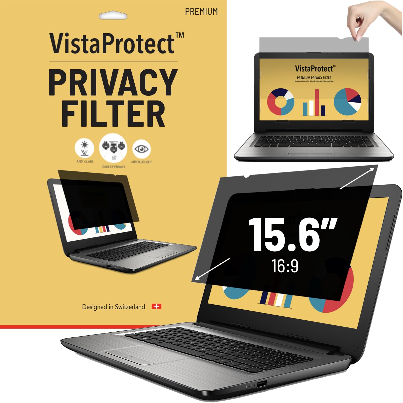 VistaProtect - Premium Privacy Filter & Anti Blue Light Screen ...