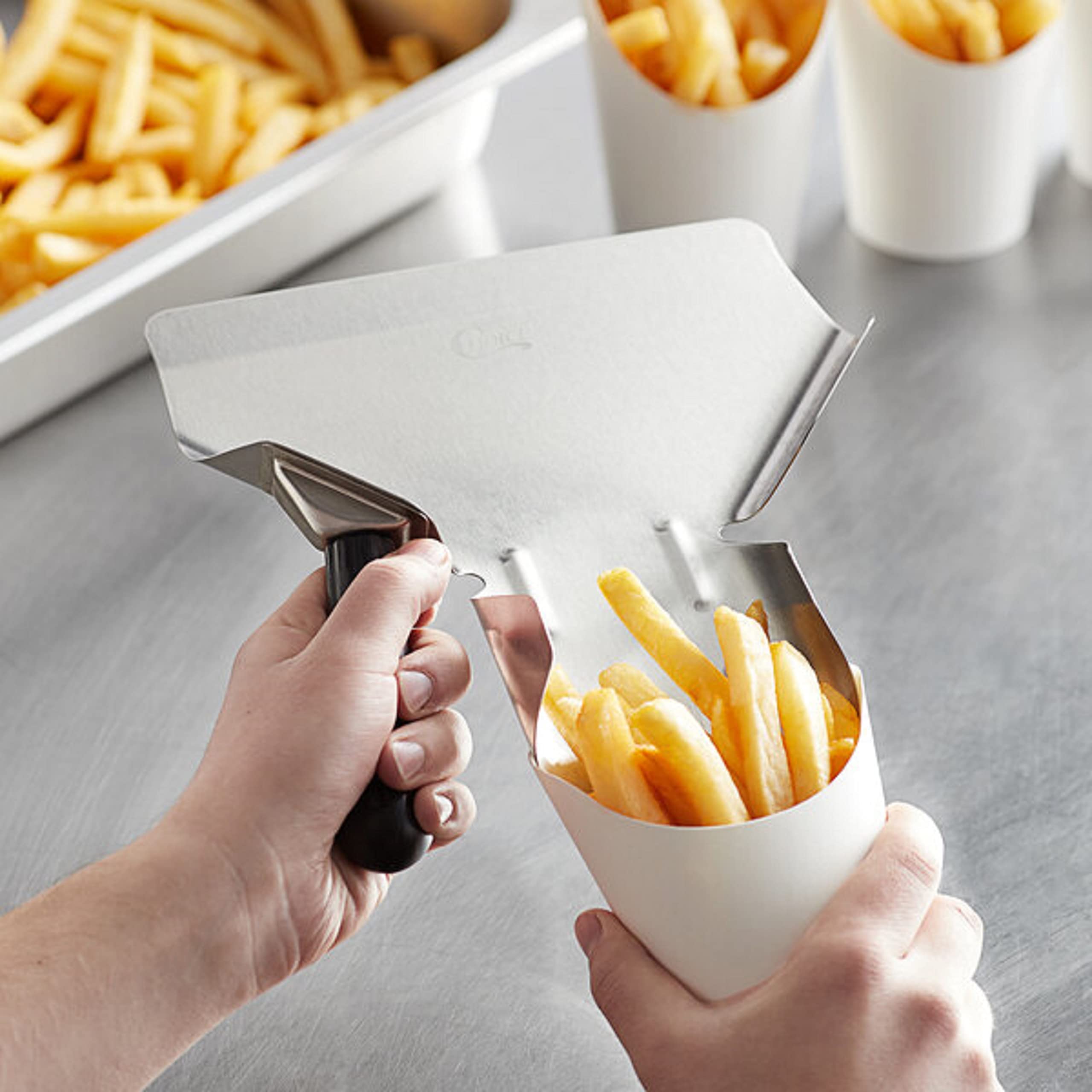 Snapklik.com : Stainless Steel Commercial French Fry Bagger Removable ...