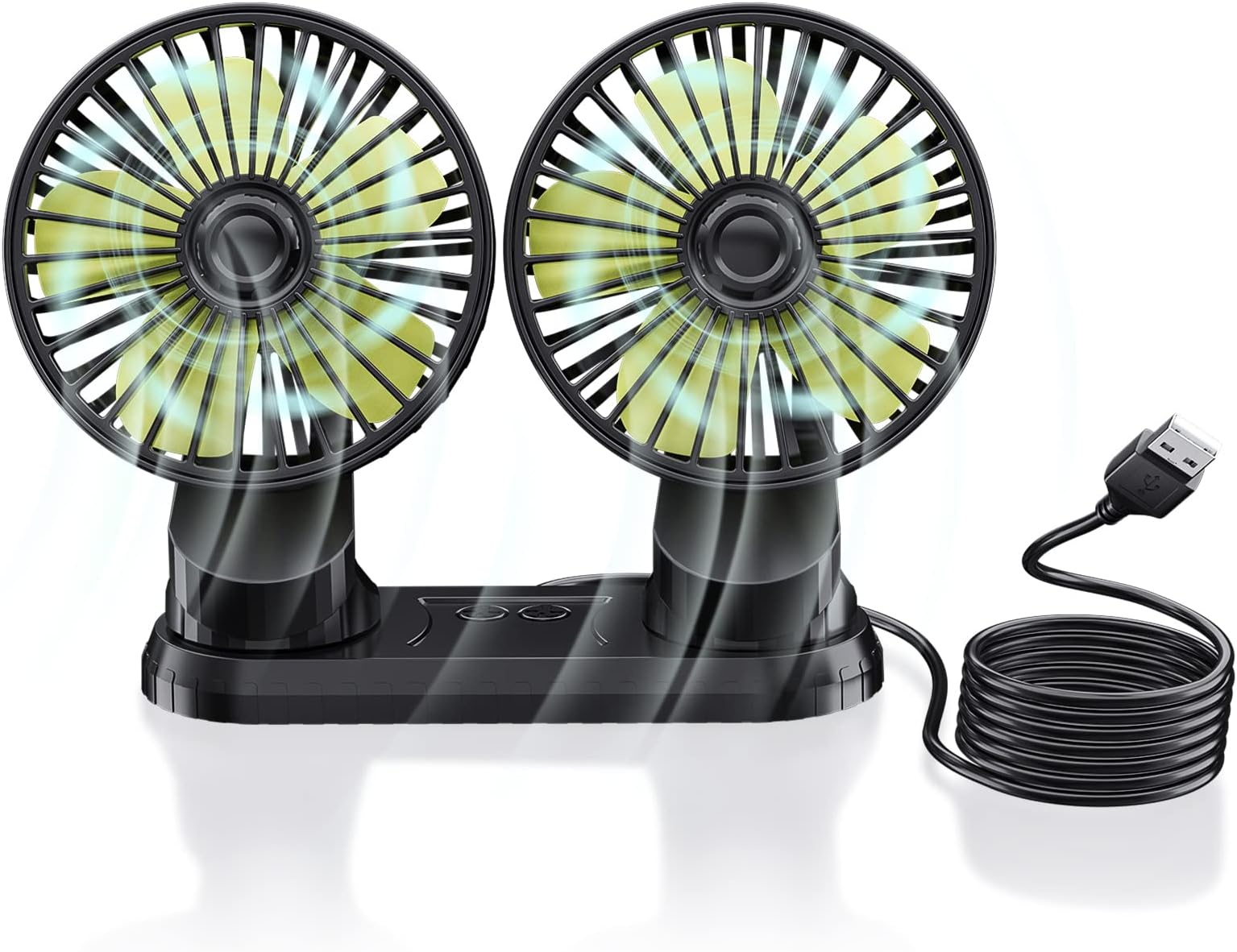 ELZO 12000mAh USB Ventilator Leise, Handventilator Mini Fan mit 3 ...