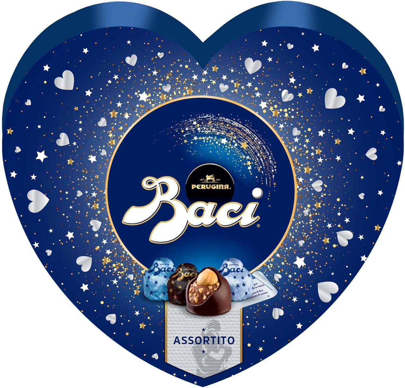 BACI PERUGINA ASSORTITO Cioccolatini al Latte e Fondente 70% ripieni al ...