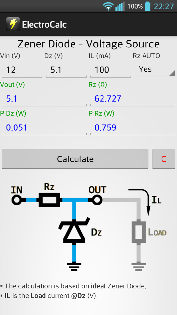 ElectroCalc FREE - App on Amazon Appstore
