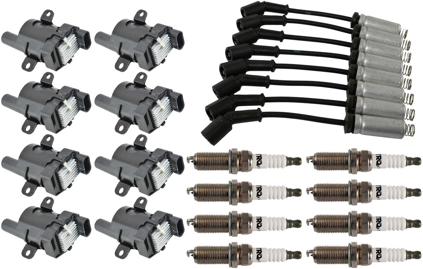 Amazon.com: TRQ Ignition Kit Ignition Coil Spark Plugs Spark Plugs Wire Set Compatible with 02 ...