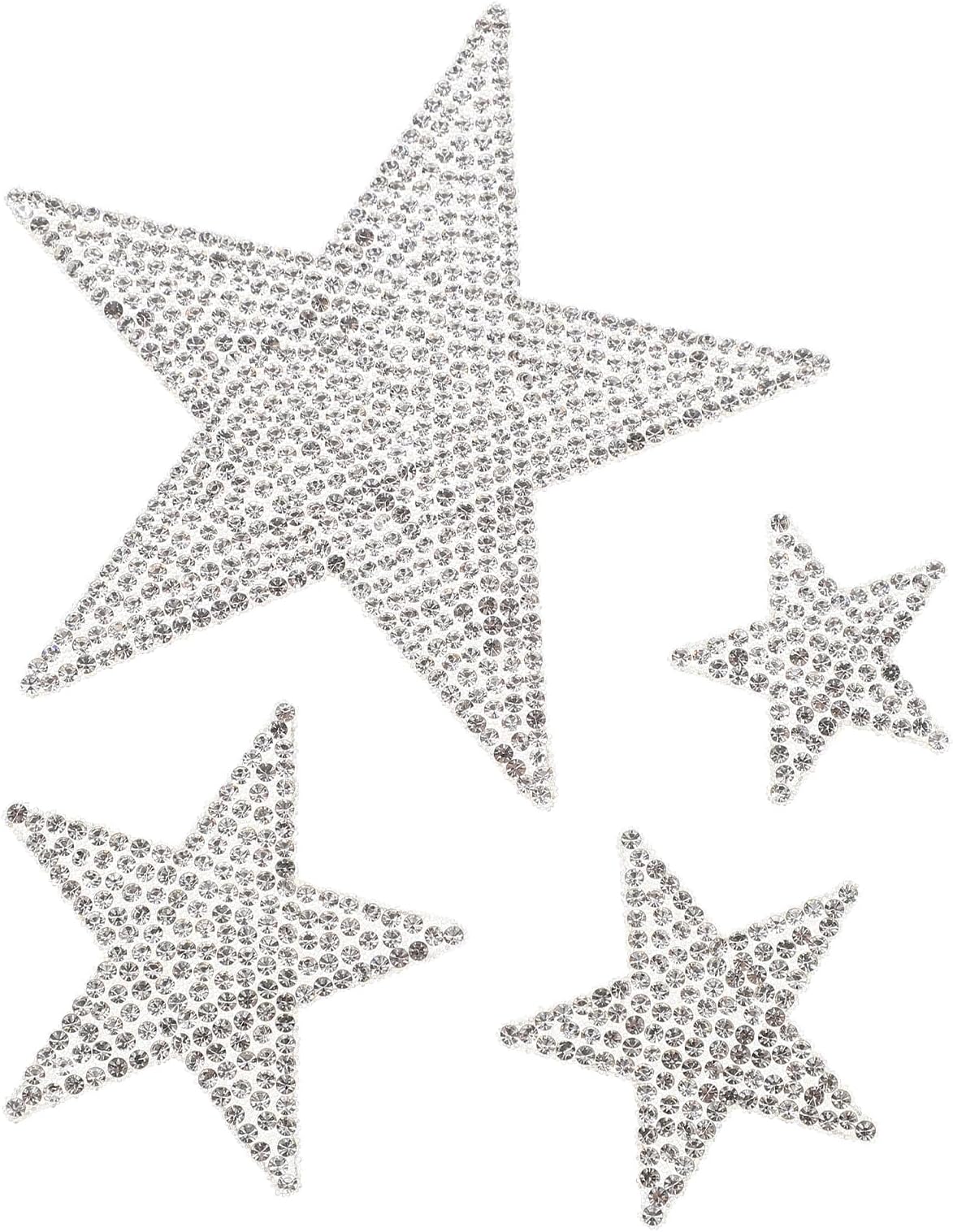 Amazon.com - 12 Pieces Rhinestone Car Stickers Glitter Star Stickers ...