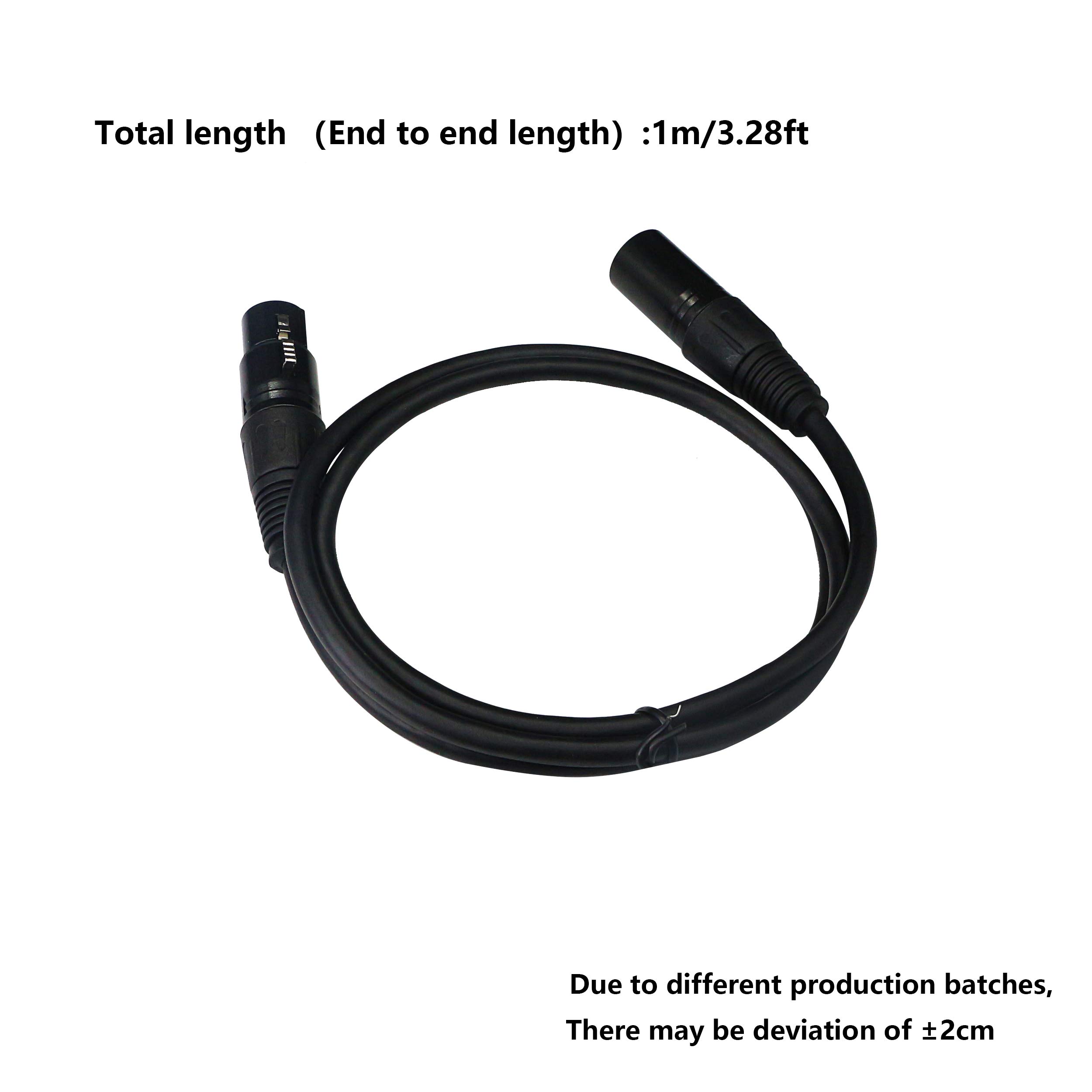 Snapklik.com : SinLoon (1m) DMX Stage Light Cable,DJ XLR Cable, 3-Pin ...