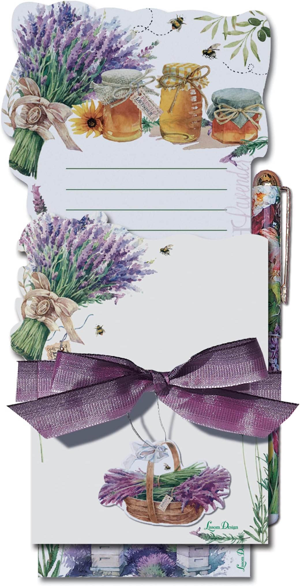 Amazon.com : Lissom Design Notepad Bundle with Pen - Magnetic List Pad ...