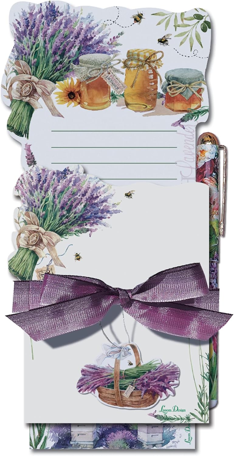 Amazon.com : Lissom Design Notepad Bundle with Pen - Magnetic List Pad ...